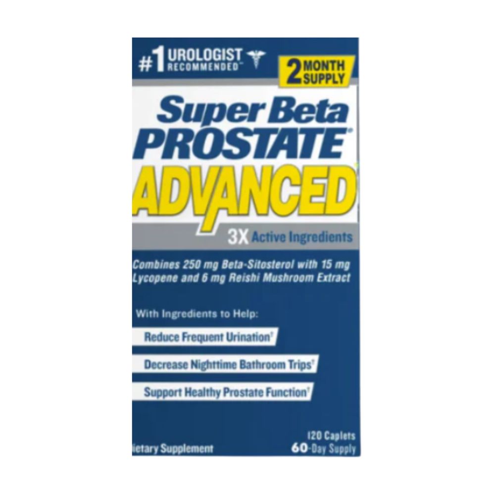 Super Beta Prostate Advanced Supplement for Men - 120 Caplets